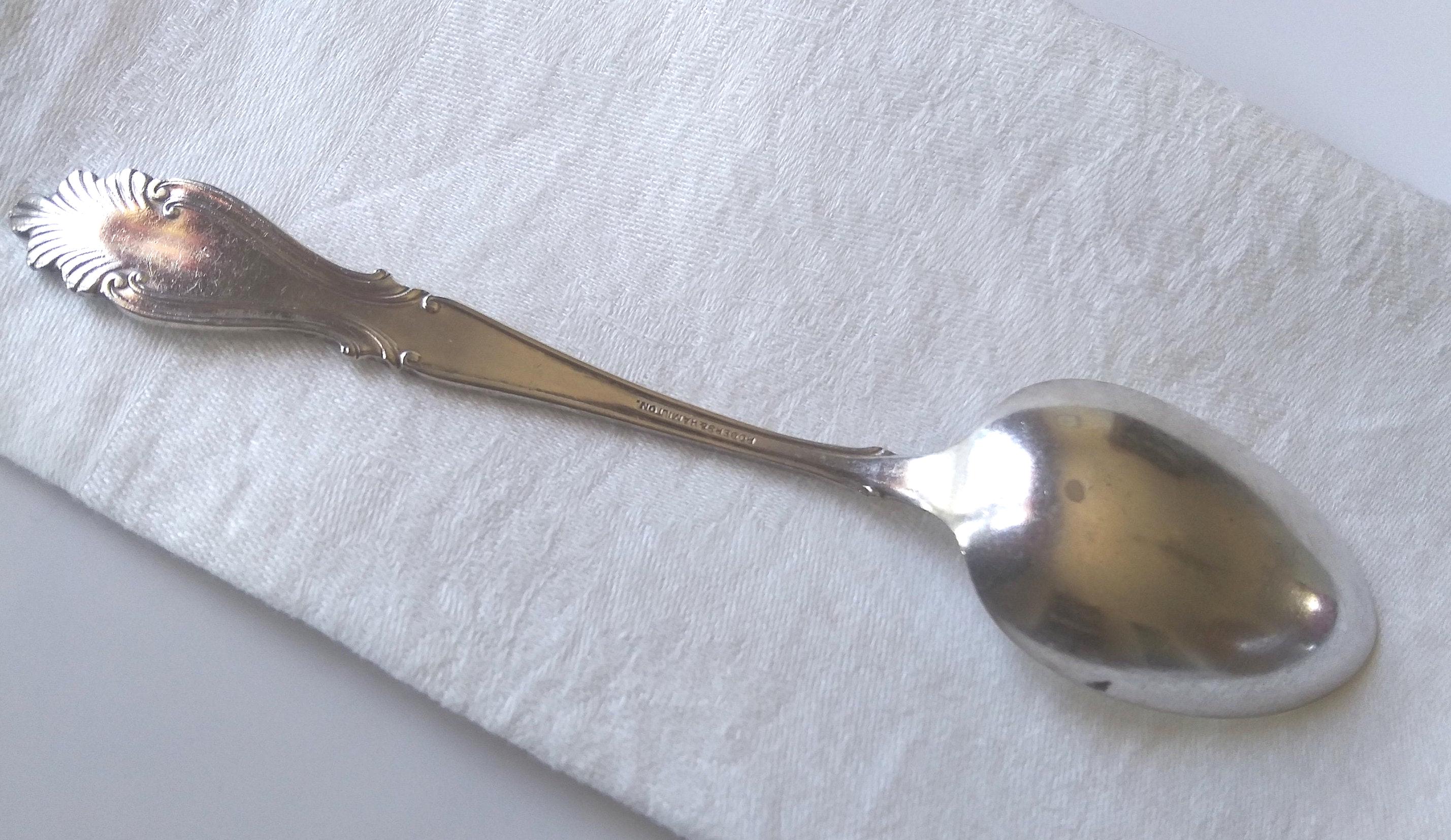 Antique Silver Plate Serving Spoon: Rogers & Hamilton Raphael Pattern ...