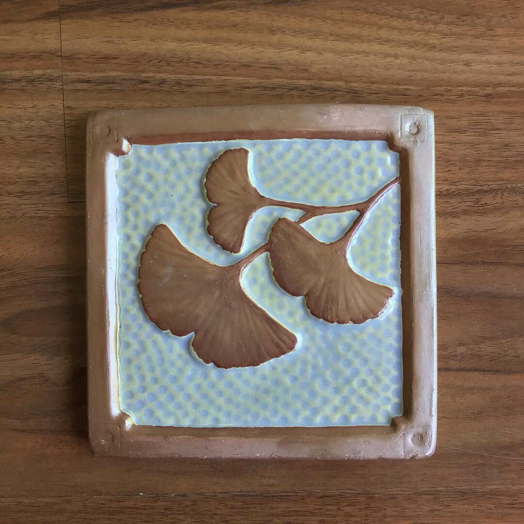 Tile, Gingko Craftsman 6 Inch, for Fireplace, Kitchen or Bath.beige and ...