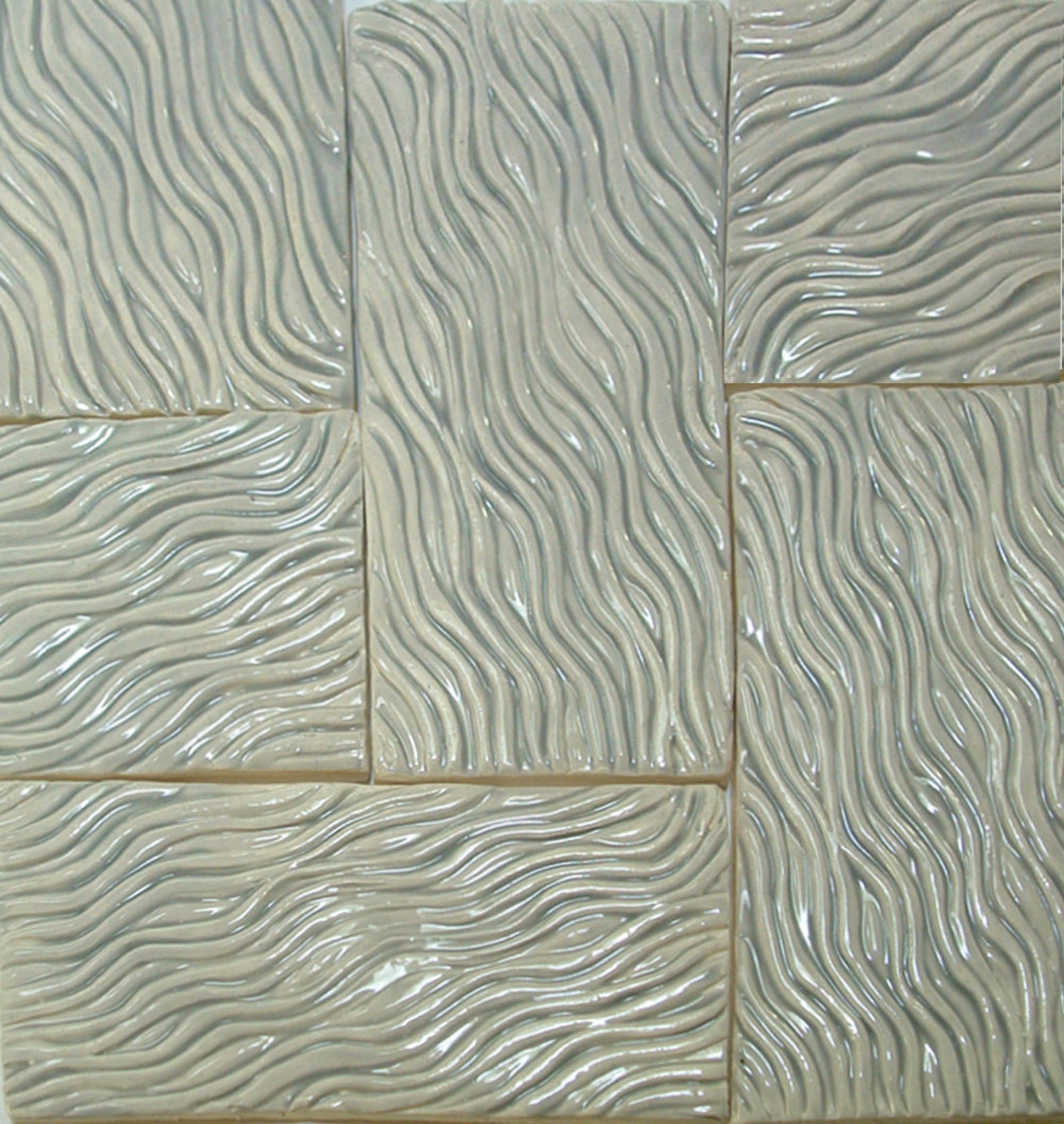 Mid-century Modern Textured Subway Tile 1 Square Foot Light | Etsy