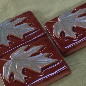 3 Inch Maple Leaf Tile, Arts and Crafts Tile for Fireplace or Kitchen ...
