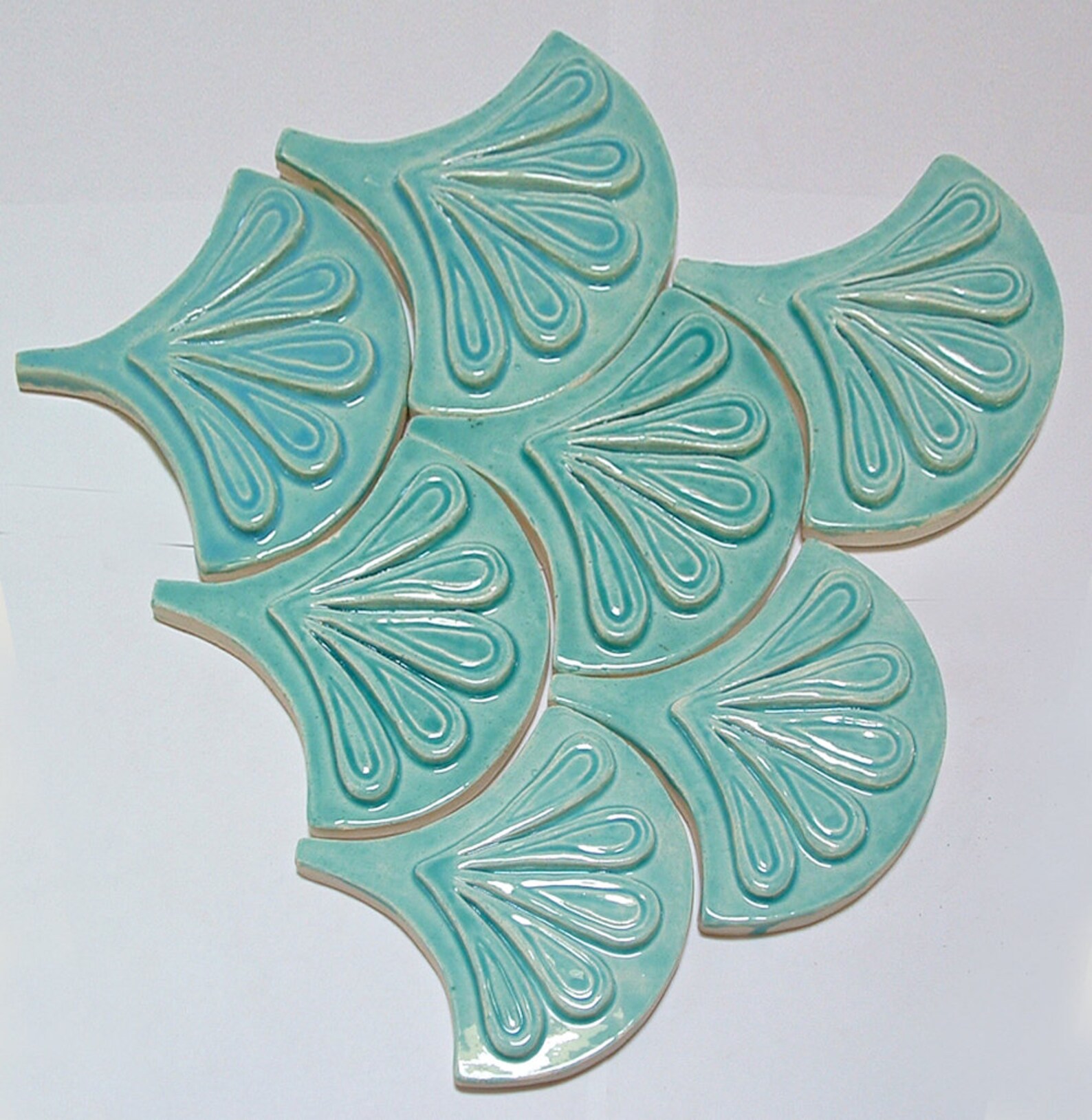 Moroccan Fish Scale Tile 1 Square Foot 12 Tile Turquoise - Etsy