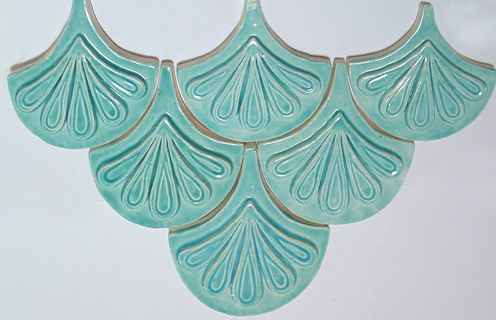 Moroccan Fish Scale Tile 1 Square Foot 12 Tile Turquoise - Etsy