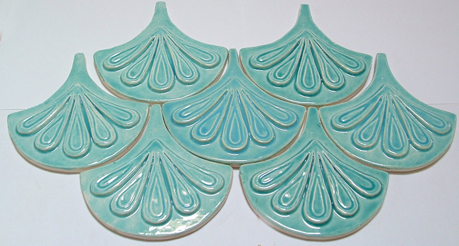 Moroccan Fish Scale Tile 1 Square Foot 12 Tile Turquoise - Etsy