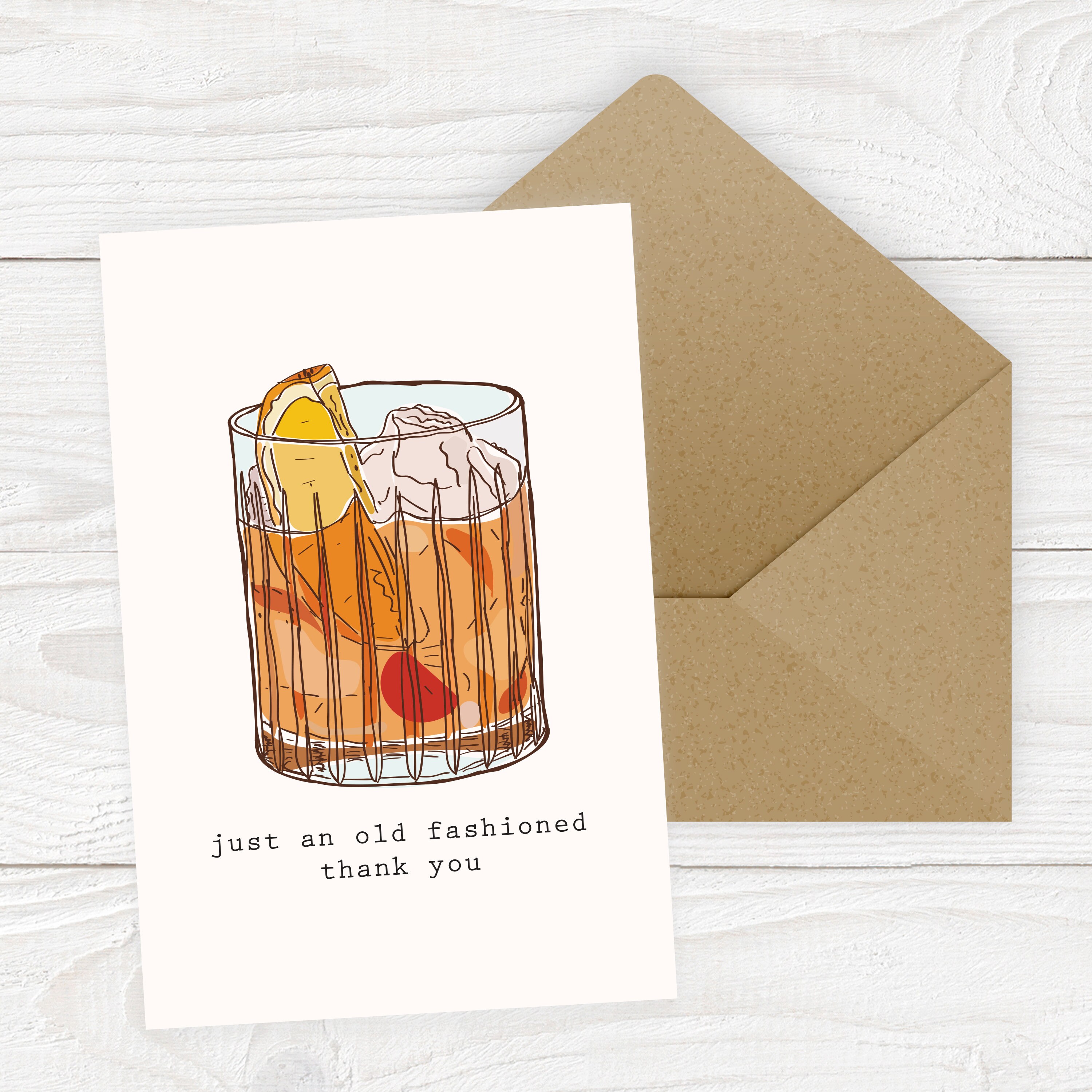 Old Fashioned Thank You Thank You Card for Him Thank You Card - Etsy