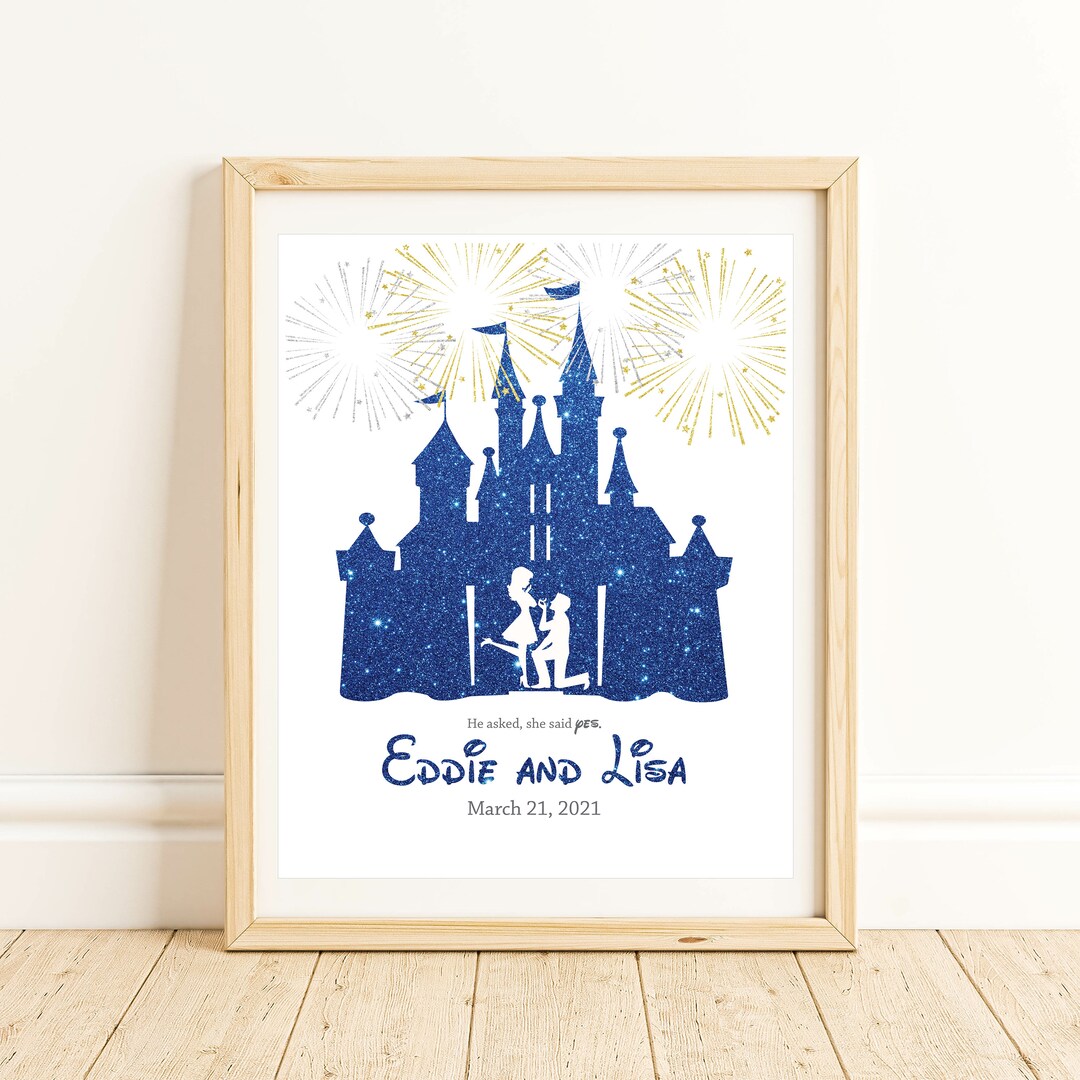 Just Engaged Disney Engagement Gift Disney Enagaged - Etsy