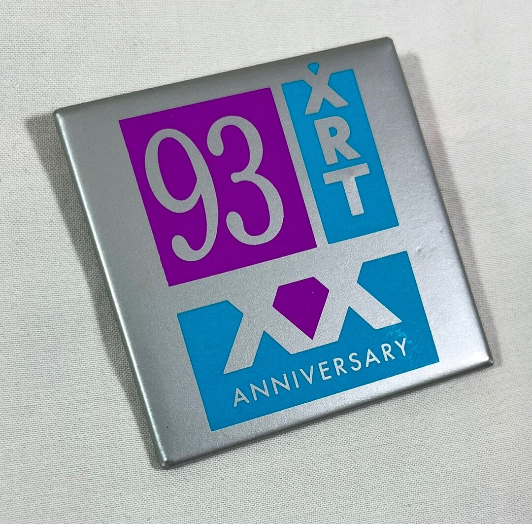 1992 WXRT Radio 20th Anniversary Pin Pinback Button 93 XRT Chicago Rock Station - Etsy