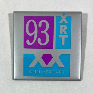1992 WXRT Radio 20th Anniversary Pin Pinback Button 93 XRT Chicago Rock ...