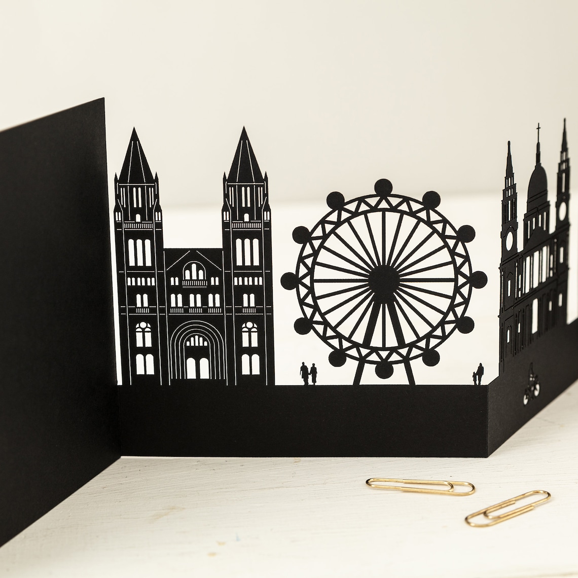 London Skyline 3D Card – Papercut Cityscape Card – London Gift ...