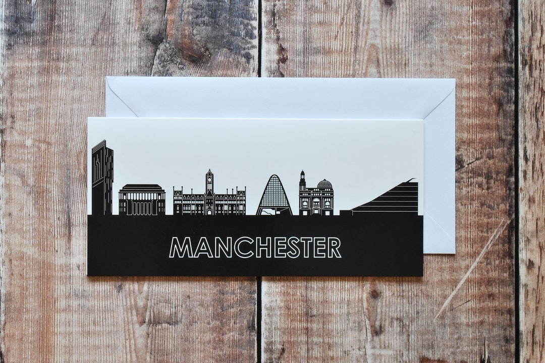 Manchester Skyline Greetings Card - Etsy