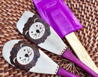 Personalized Animal Spoon woodburned kids' spoons farm | Etsy