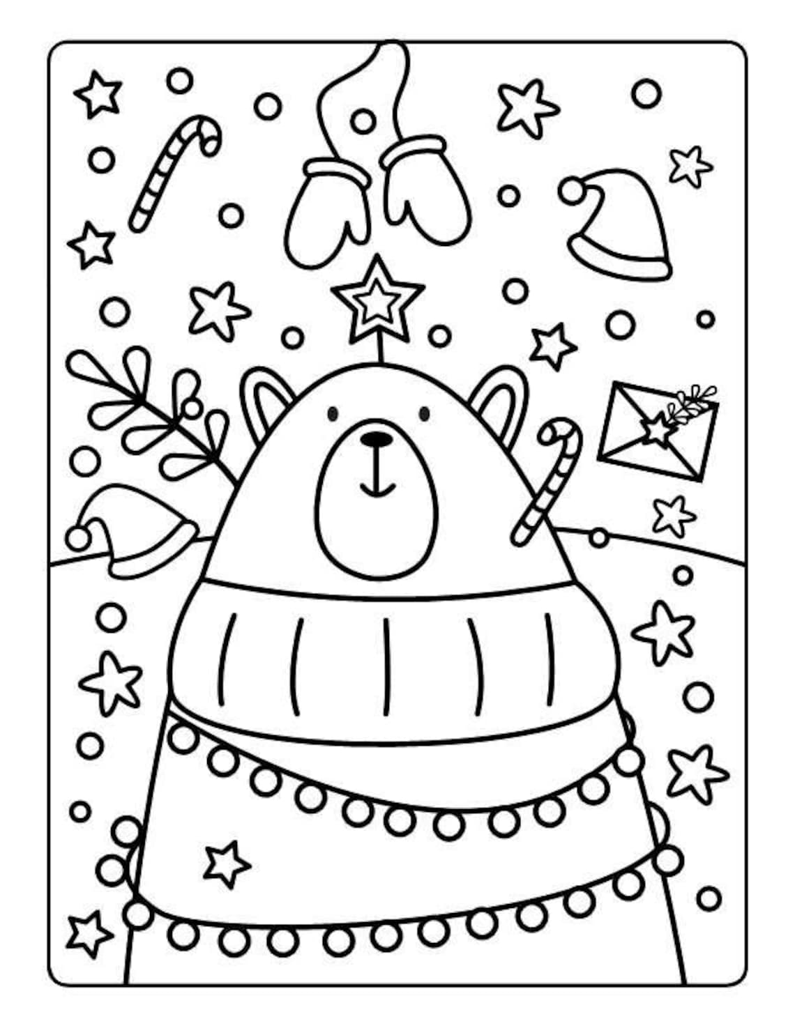 Christmas Coloring Pages for Kids - Winter Scenes, Santa, and Others ...