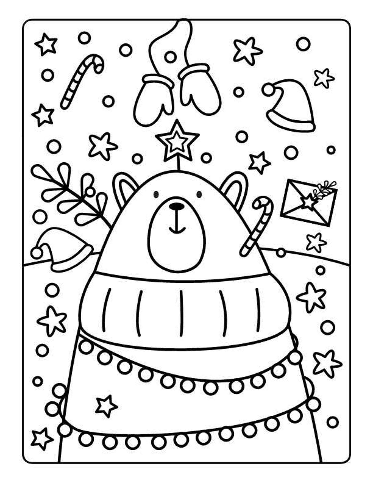 Christmas Coloring Pages for Kids - Winter Scenes, Santa, and Others ...
