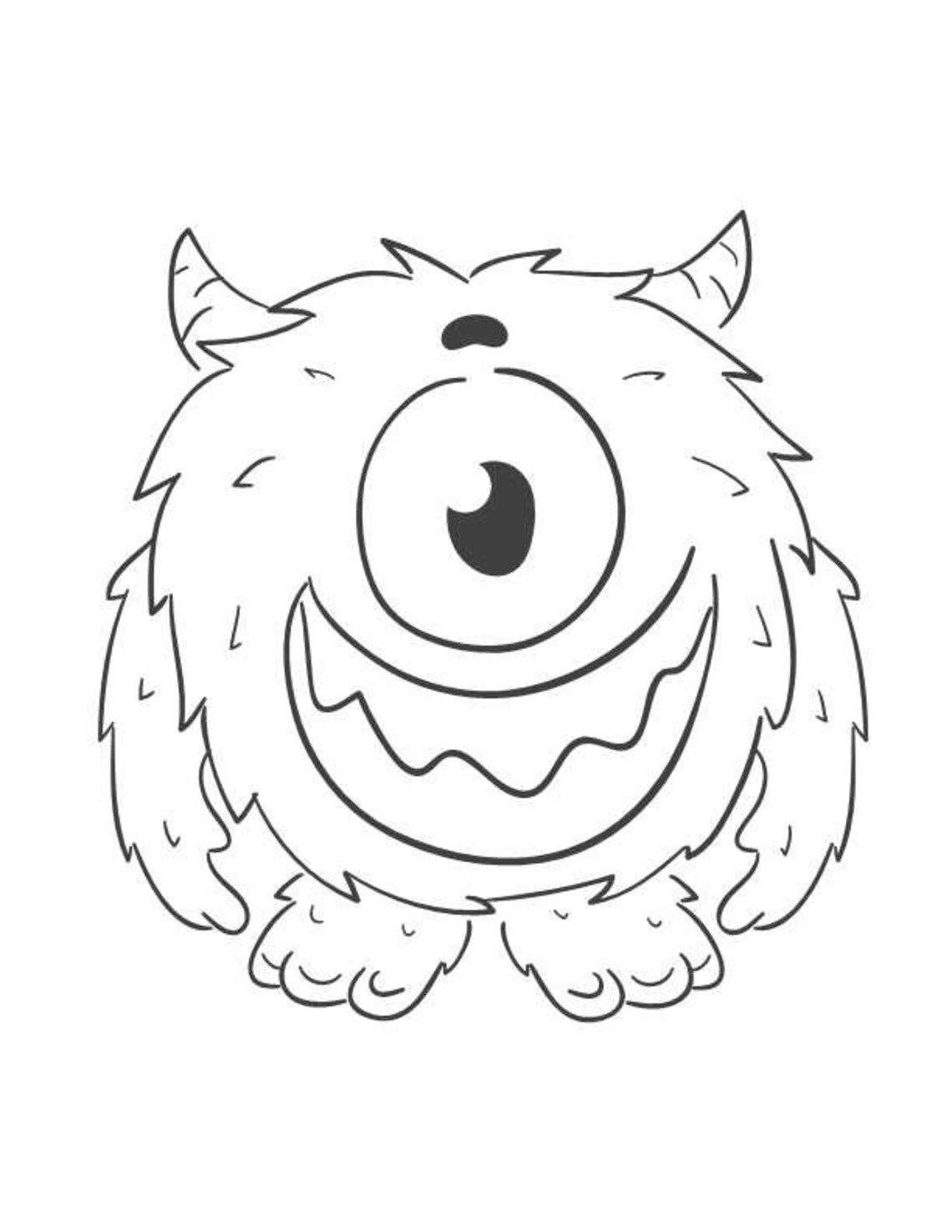 Monster Coloring Pages Cute, Silly and Kid Friendly 50 Pages - Etsy