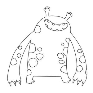 Monster Coloring Pages - Cute, Silly and Kid Friendly - 50 Pages - Etsy