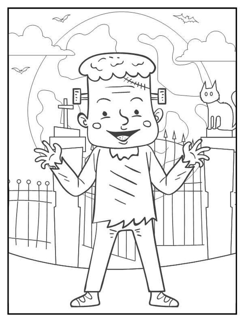 Halloween Coloring Pages for Children - Creepy, Spooky & Kid Friendly ...
