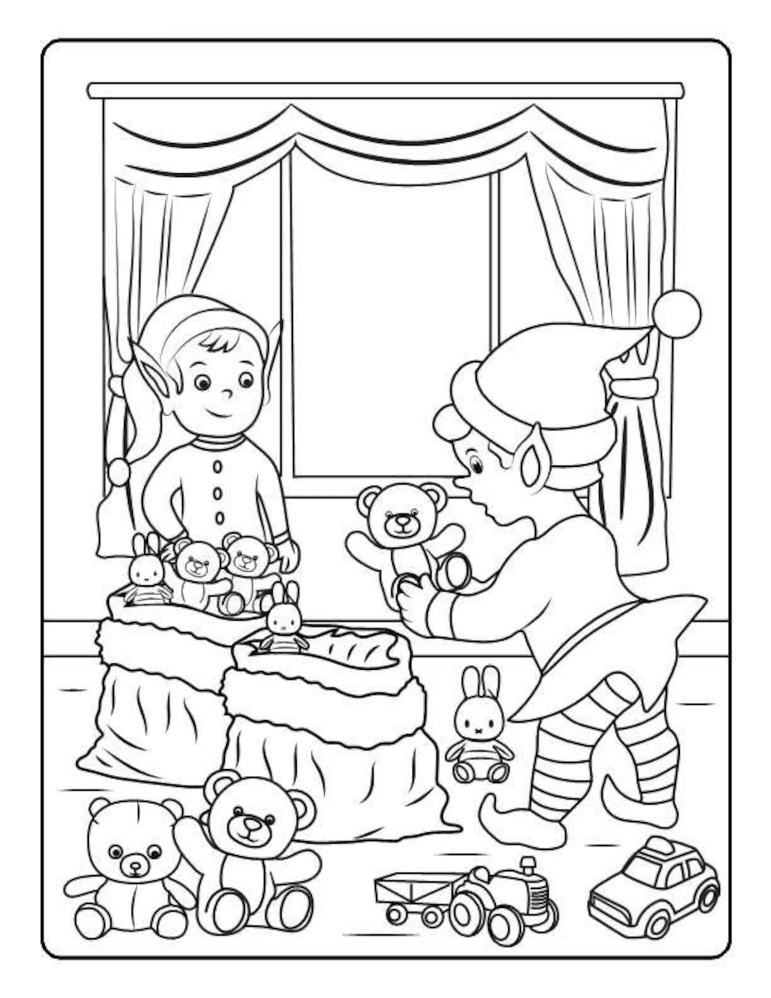 Christmas Coloring Pages for Kids - Winter Scenes, Santa, and Others ...
