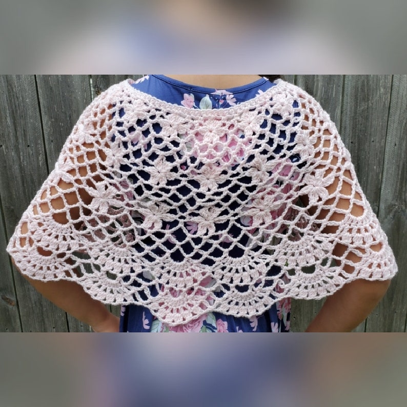 Crochet Cape for Girls Crochet Capelet Spring Summer for Girls - Etsy