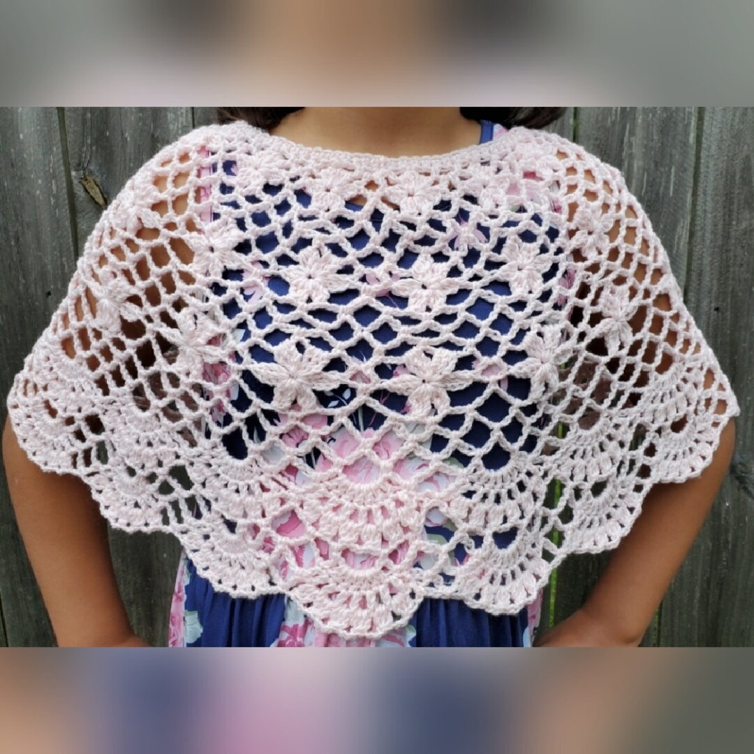 Crochet Cape for Girls Crochet Capelet Spring Summer for Girls - Etsy