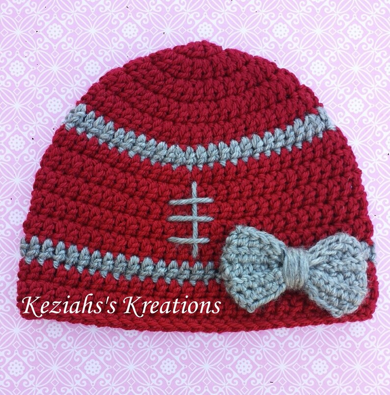 Ohio State Crochet Beanie Hat OSU Football Hat OSU Baby Sport College ...