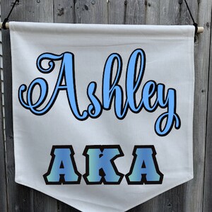 Sorority Name Banner, Greek Letter Sign, Dorm Name Banner, Personalized ...