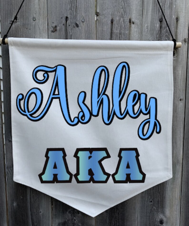 Sorority Name Banner, Greek Letter Sign, Dorm Name Banner, Personalized ...
