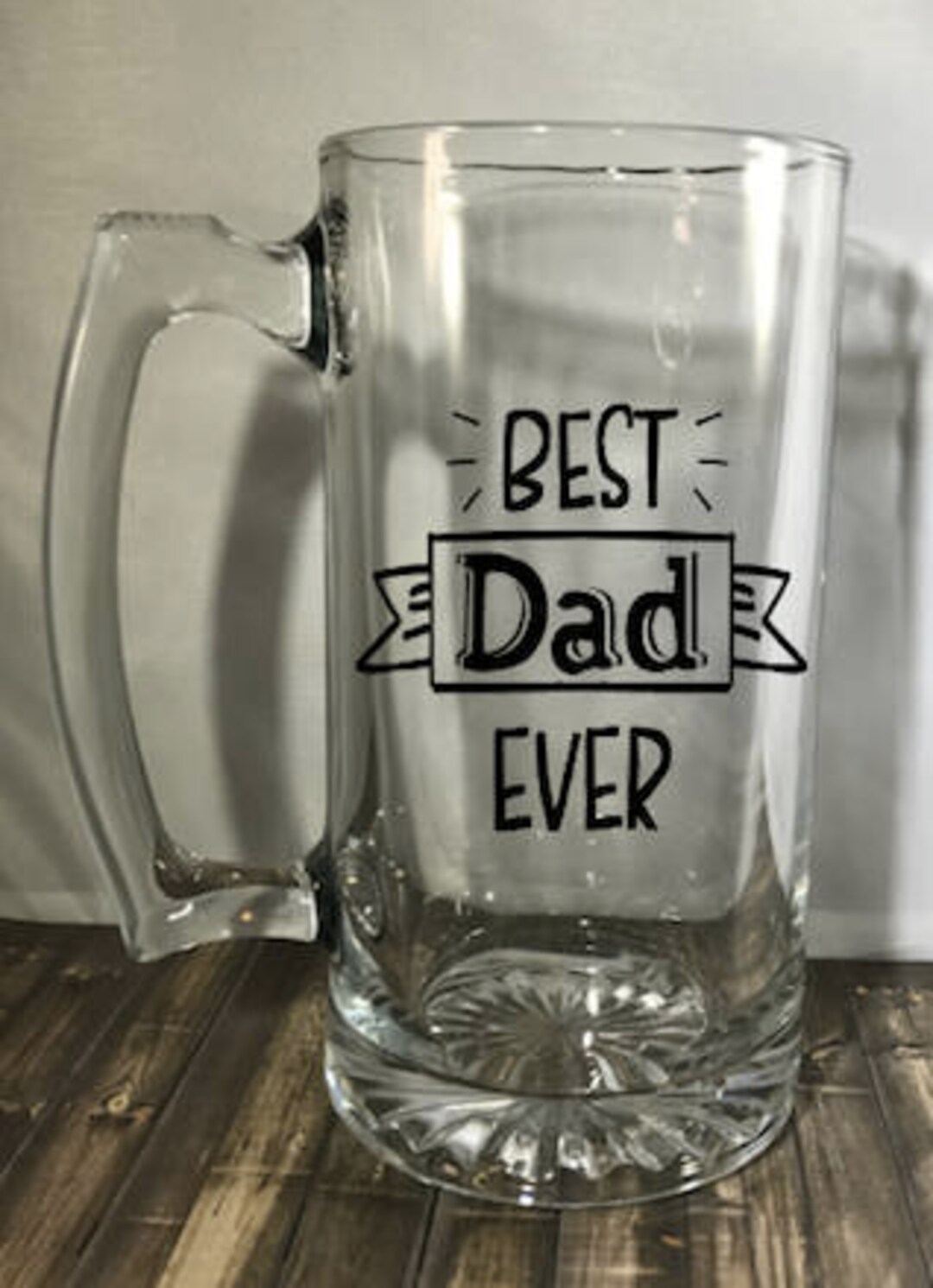 Best Dad Ever Beer Mug, Fathers Day Gift, Gift for Dad, Best Dad Gift ...