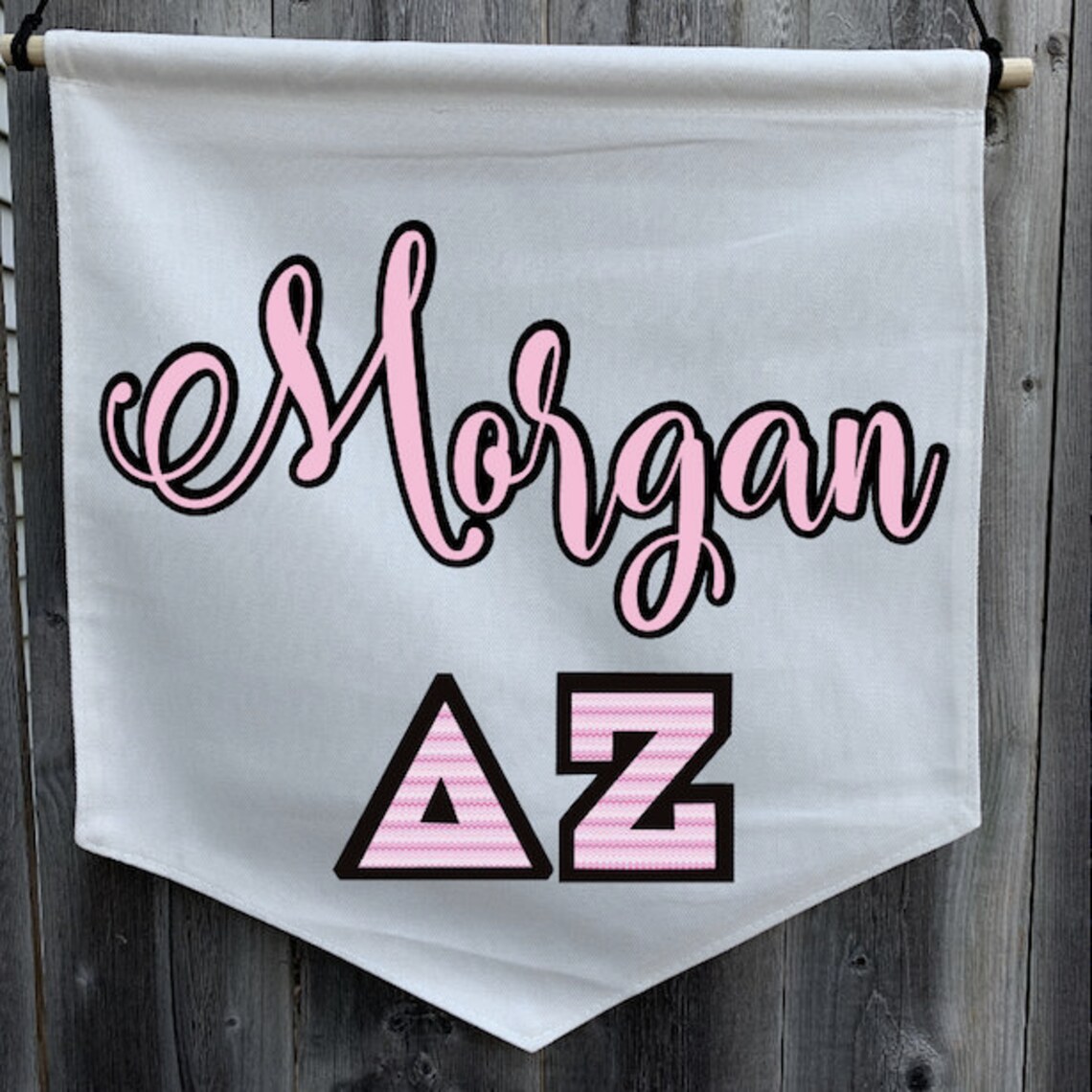 Sorority Name Banner Greek Letter Sign Dorm Name Banner - Etsy