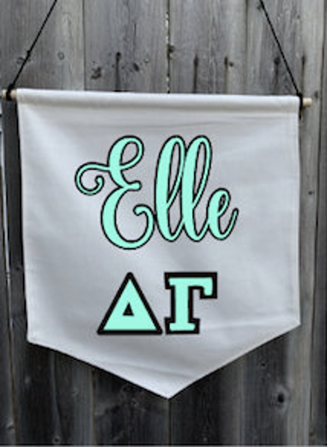 Sorority Name Banner, Greek Letter Sign, Dorm Name Banner, Personalized ...