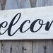Pallet Wood Welcome Sign, Felt Flower Decor, Rustic Welcome Sign ...