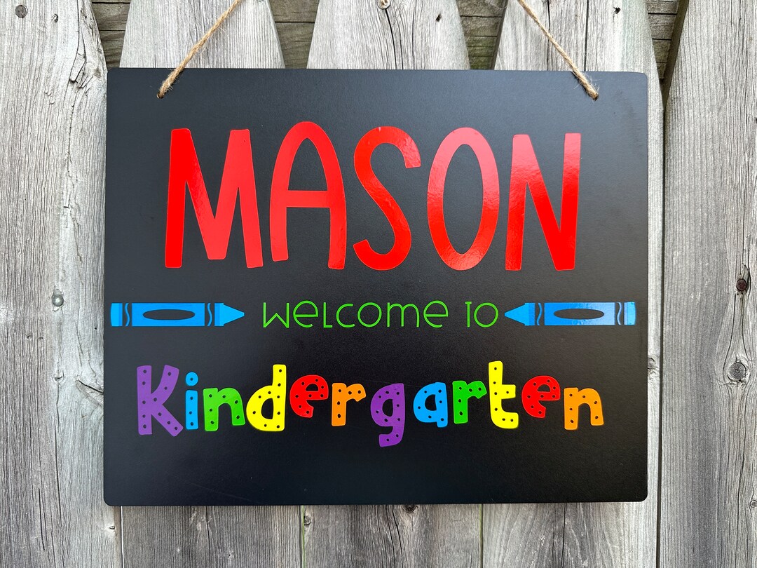 Personalized Welcome Back to School Sign, Custom Name School Sign ...