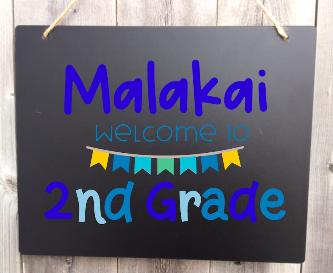 Personalized Welcome Back to School Sign, Custom Name School Sign ...
