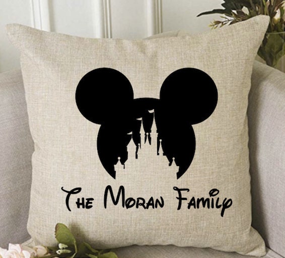 Disney Pillow, Personalized Disney Pillow, Custom Family Gift ...