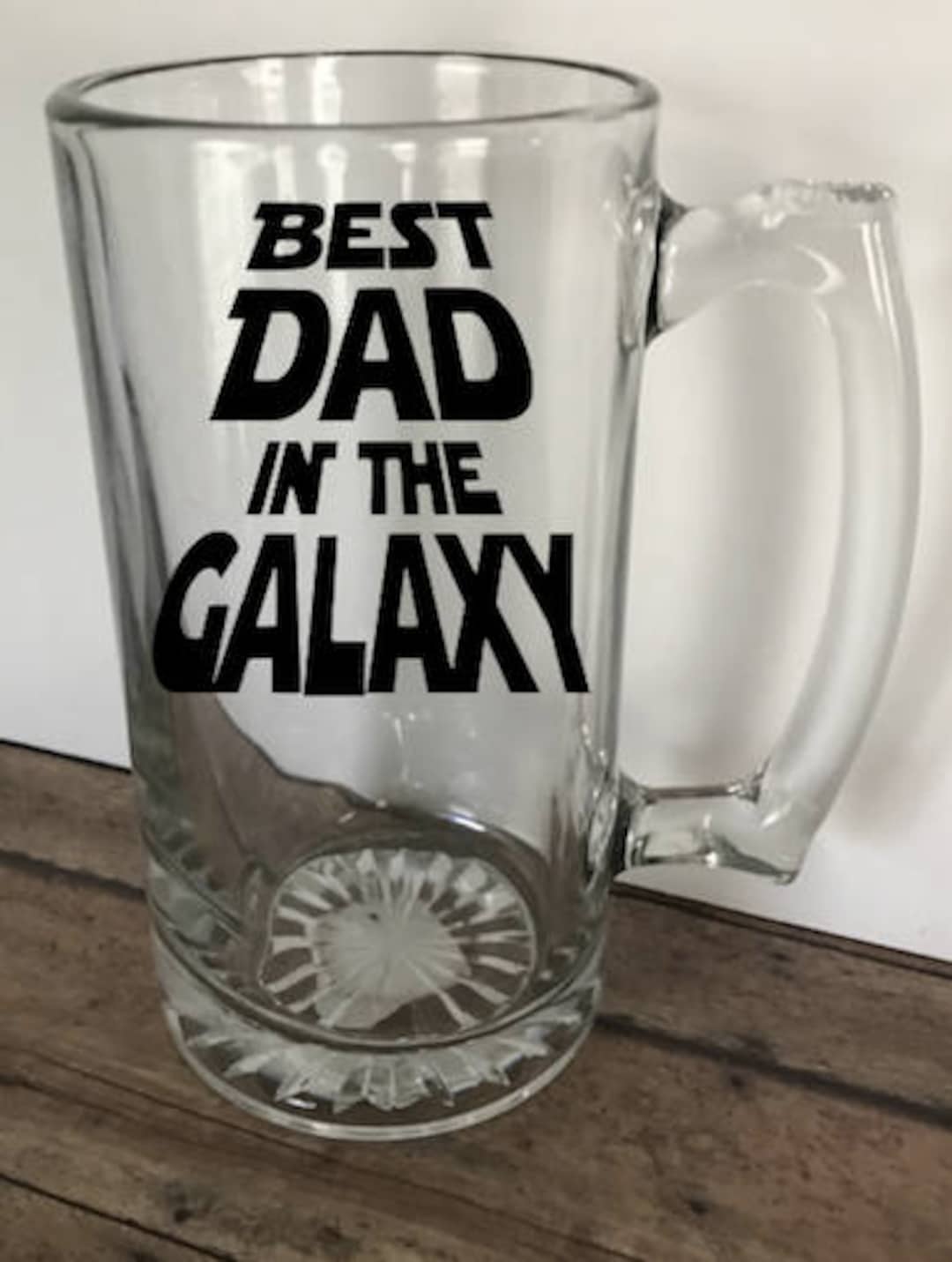 Best Dad in the Galaxy Beer Mug, Fathers Day Gift, Christmas Gift for ...