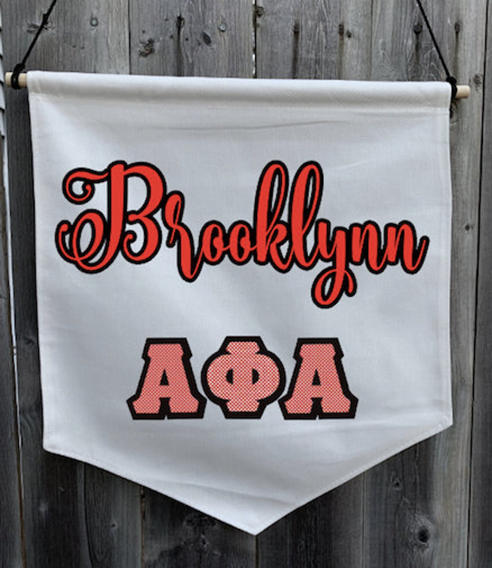 Sorority Name Banner Greek Letter Sign Dorm Name Banner | Etsy