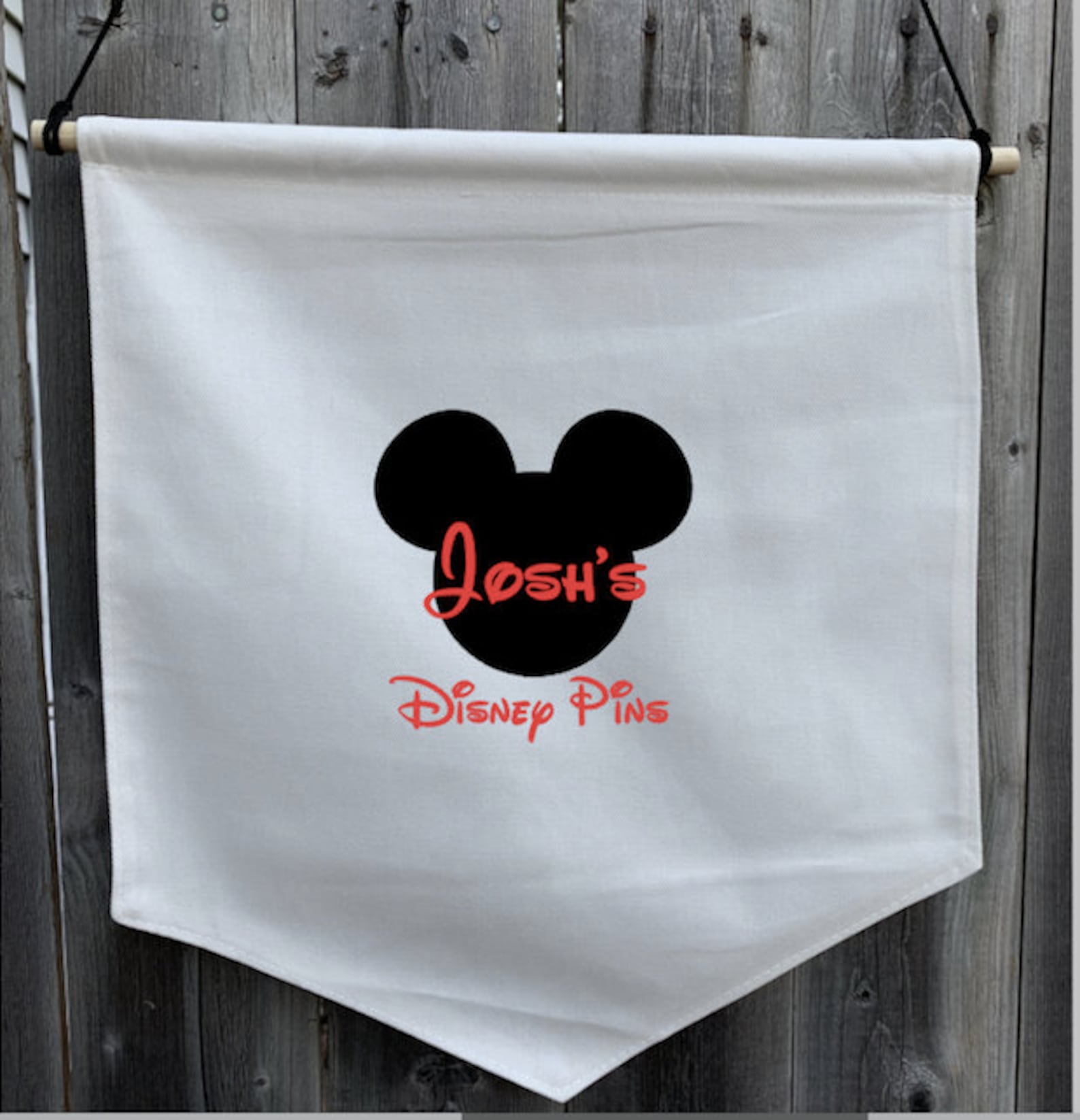 Personalized Disney Pin Hanger Pin Holder Disney Pin Banner - Etsy