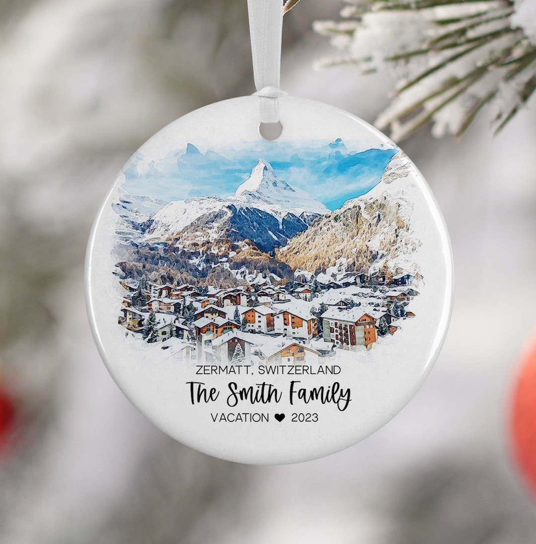 Zermatt Switzerland Ornament, Switzerland Vacation, Engaged, Married ...