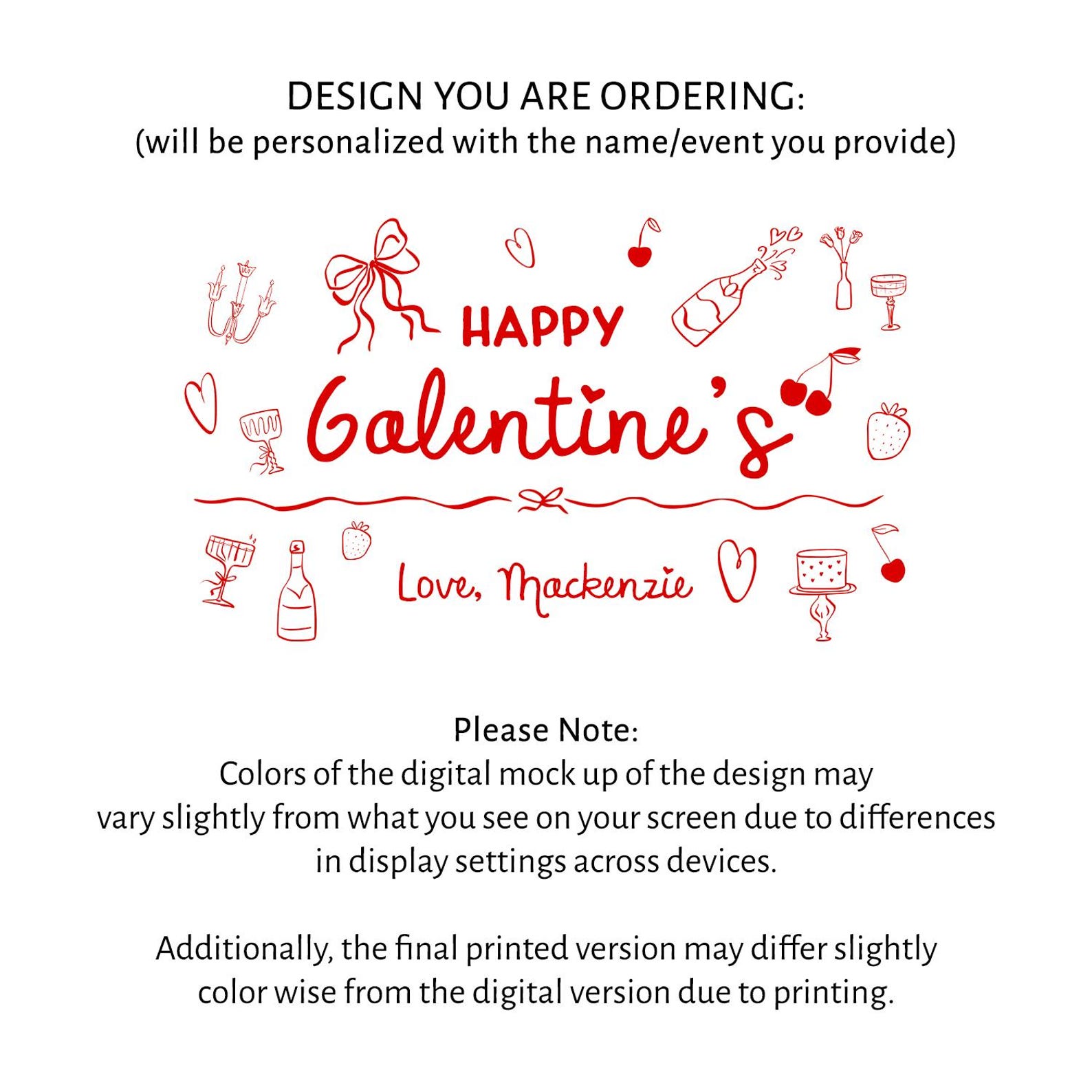 Personalized Galentine's Day Mini Champagne Labels - Etsy