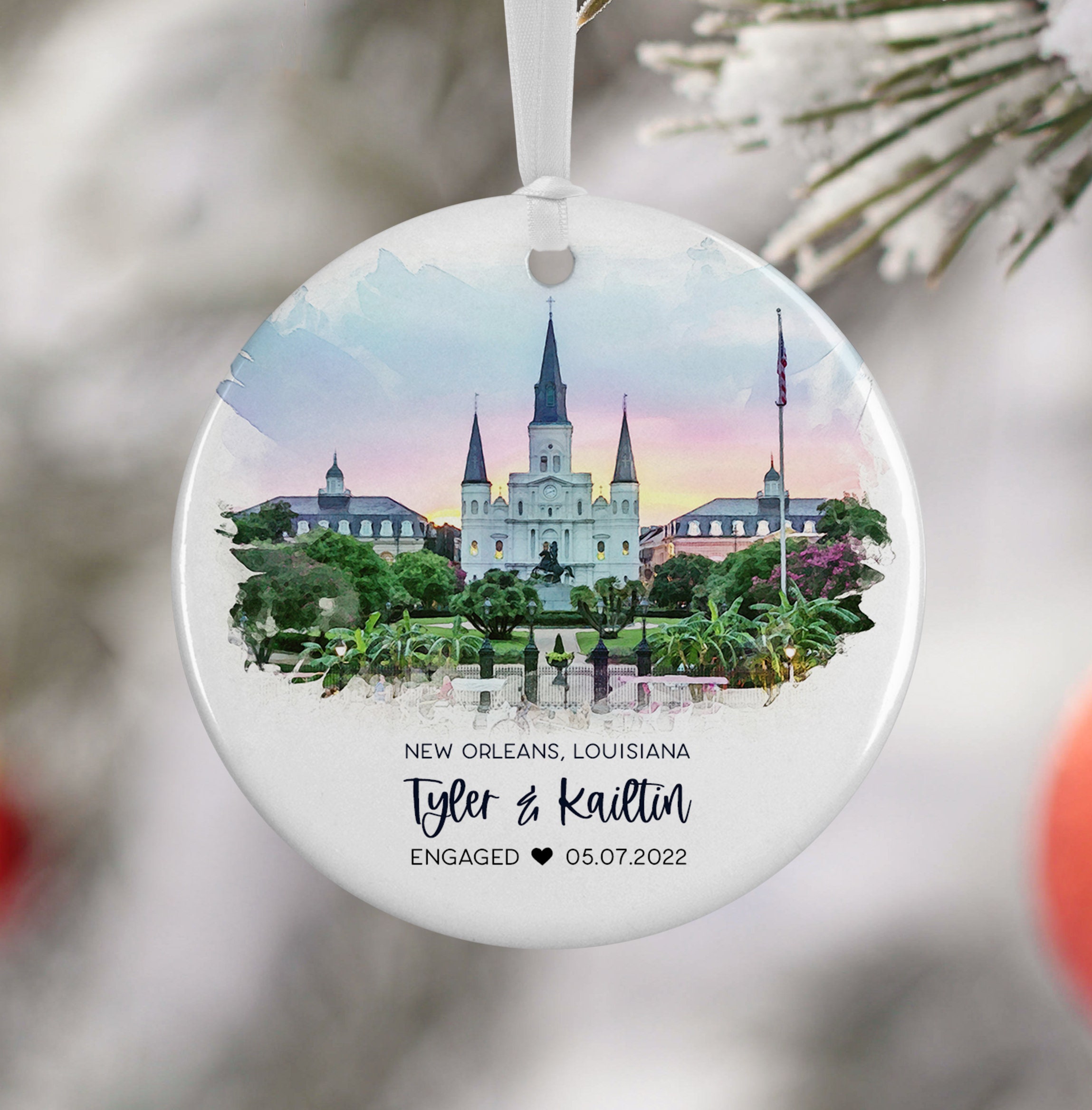 Square Christmas Ornament - Etsy