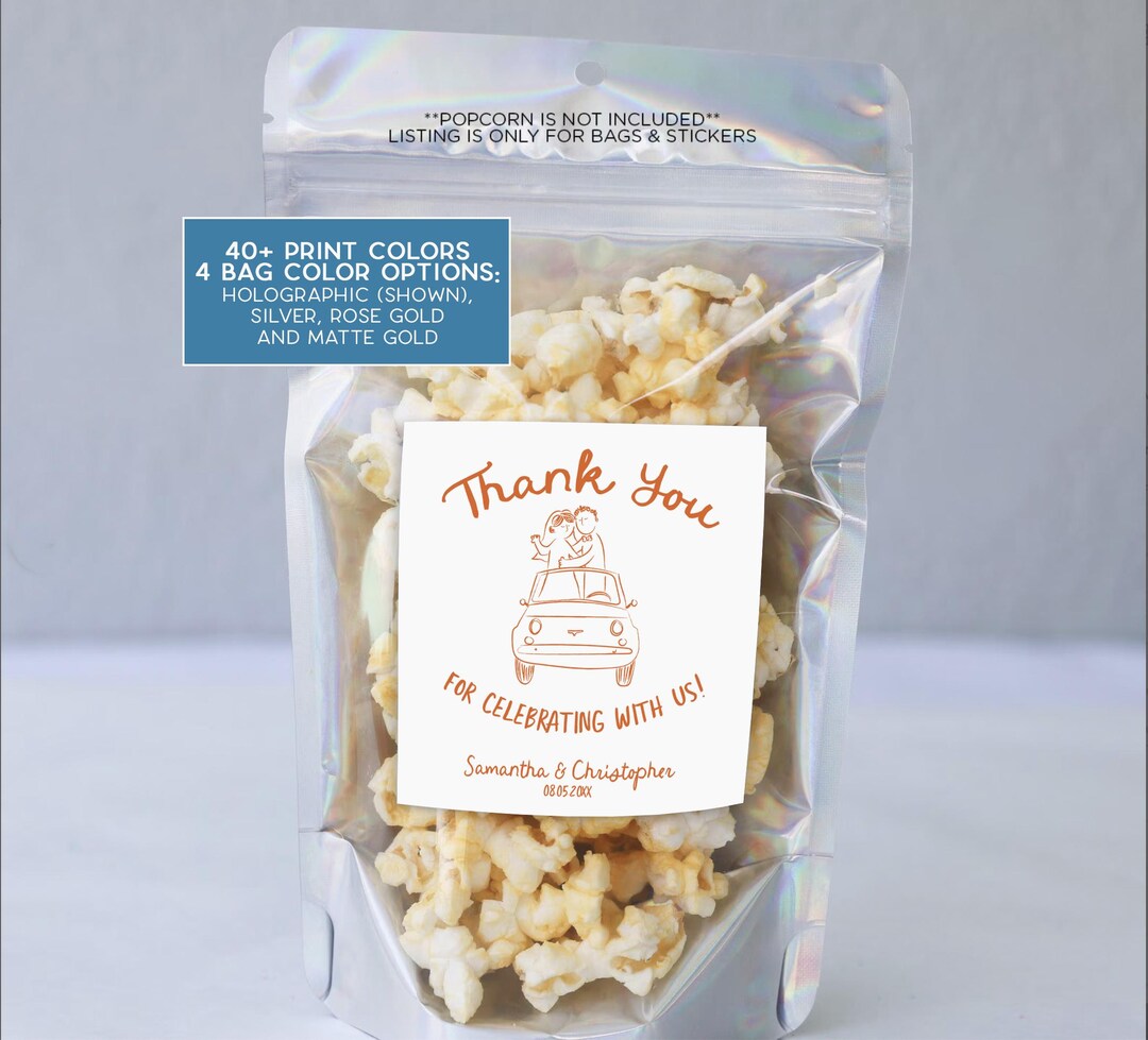Thank You for Celebrating With Us, Doodle Illustrated Style, Wedding ...