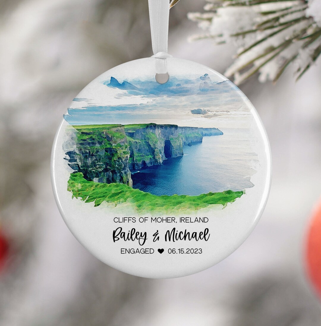 Cliffs of Moher Ireland Ornament: Personalized Travel Souvenir 3206 - Etsy
