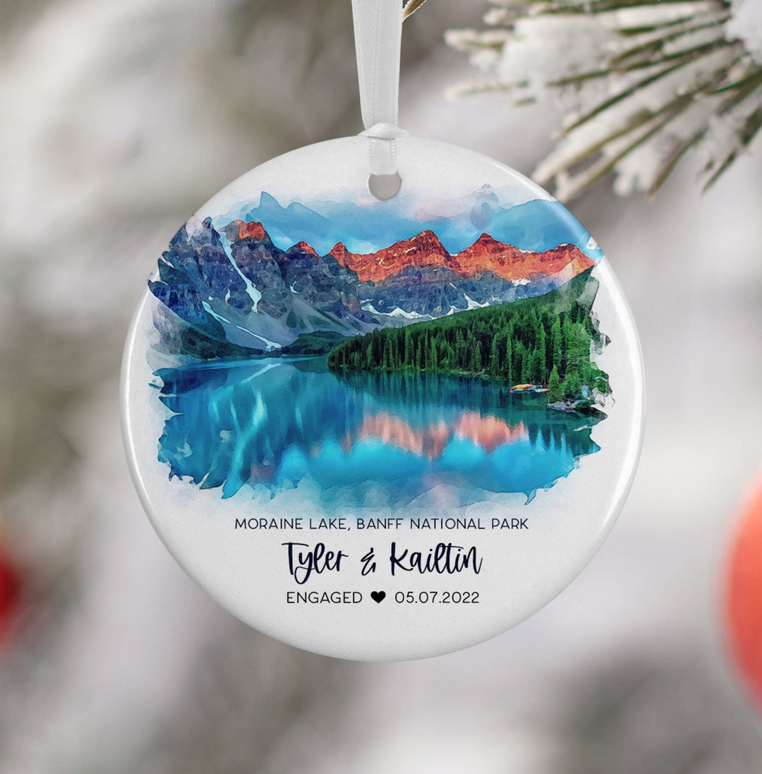 Banff National Park Ornament, Moraine Lake, National Park Engagement ...