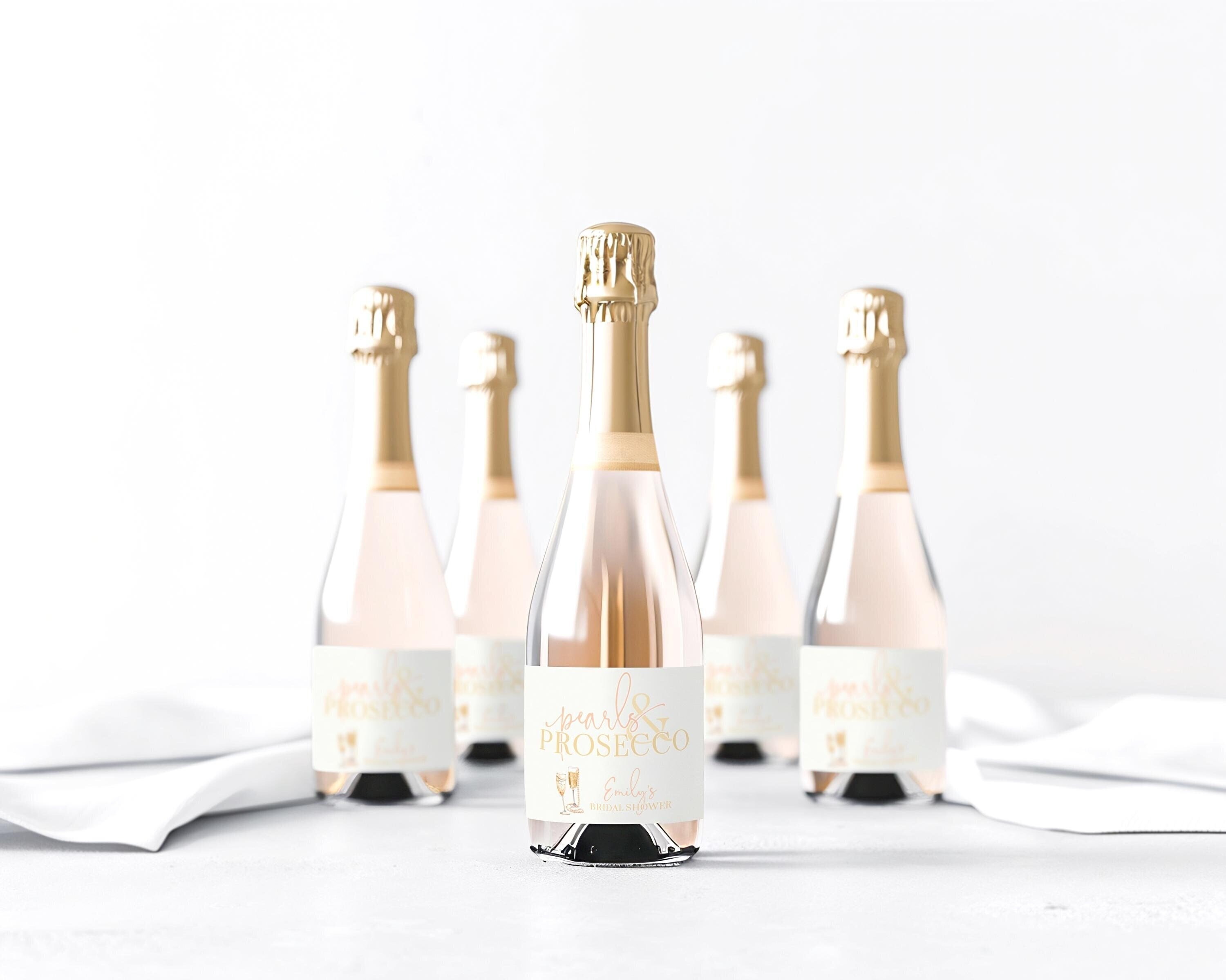 Pearls & Prosecco Mini Champagne/prosecco Labels, Bridal Shower Favors ...