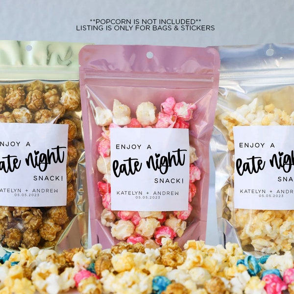 Wedding Snack Bags - Etsy