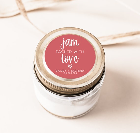 Jam Wedding Favor Stickers 27 Jam Labels Ideas | Jam Label, Wedding