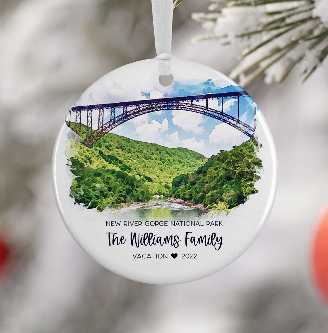 New River Gorge National Park Ornament: Personalized Family Vacation ...