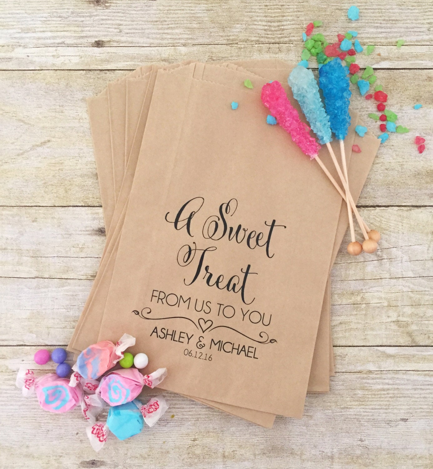 Wedding Favor Bags Candy Bar Bags A Sweet Treat Etsy