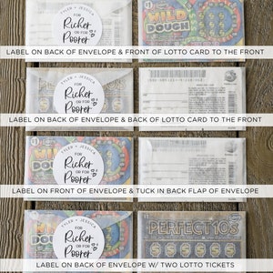 We Hope You Get Lucky Tonight, Personalized Scratch-off Wedding Favor ...