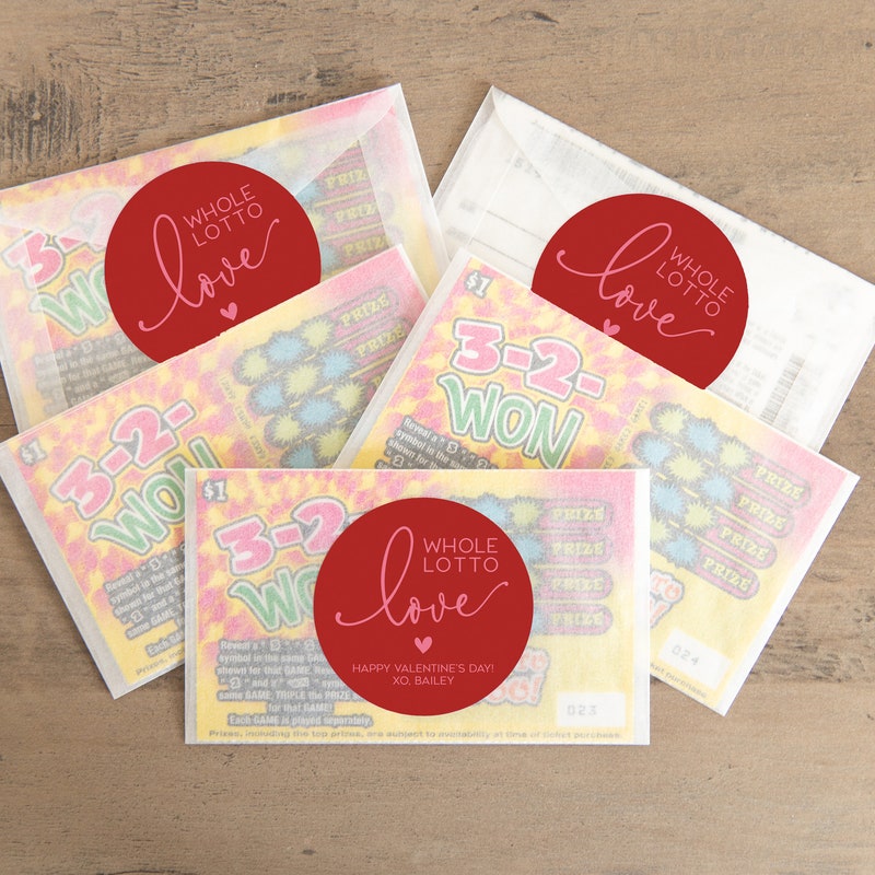 Lottery Ticket Valentine - Etsy