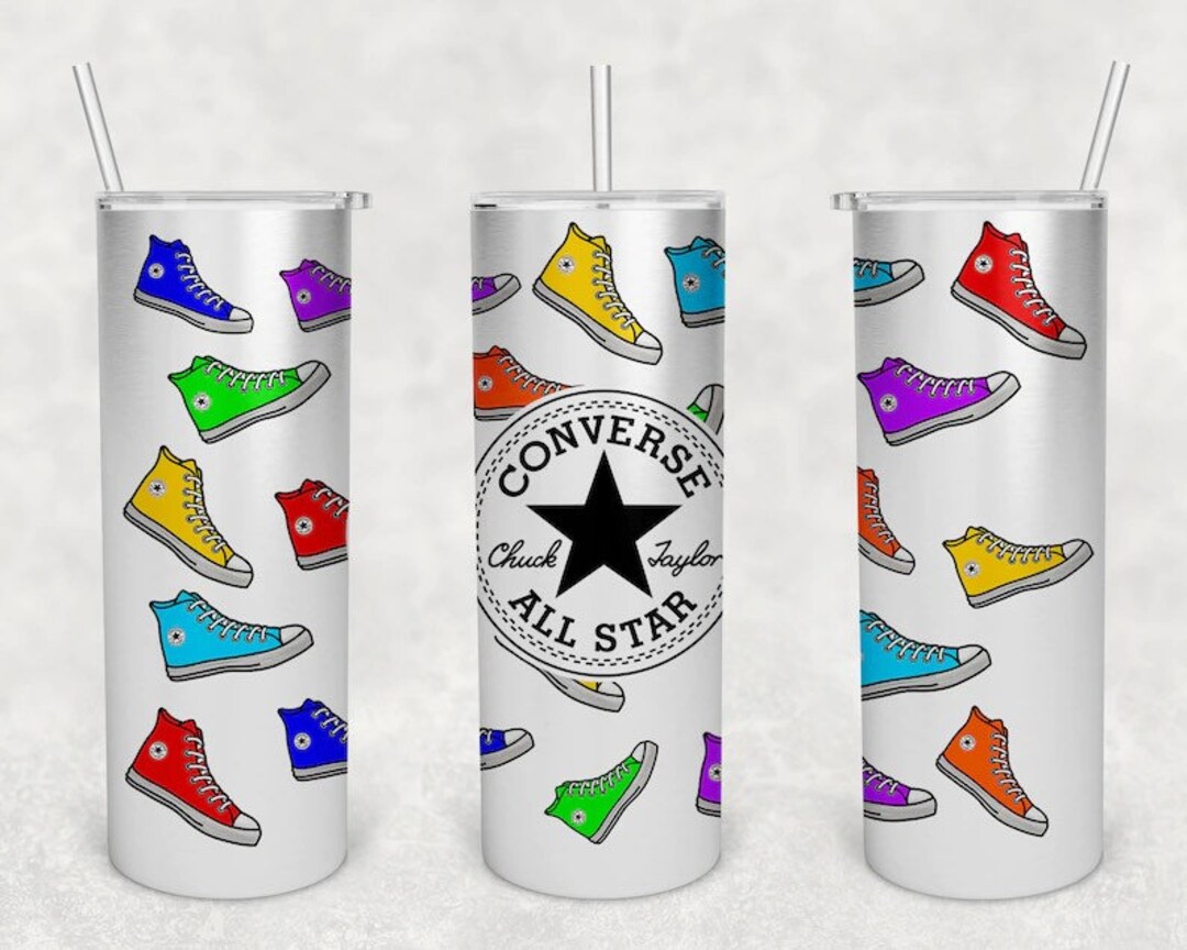Converse Inspired Tumbler or Water Bottle Choose Your Style - Etsy