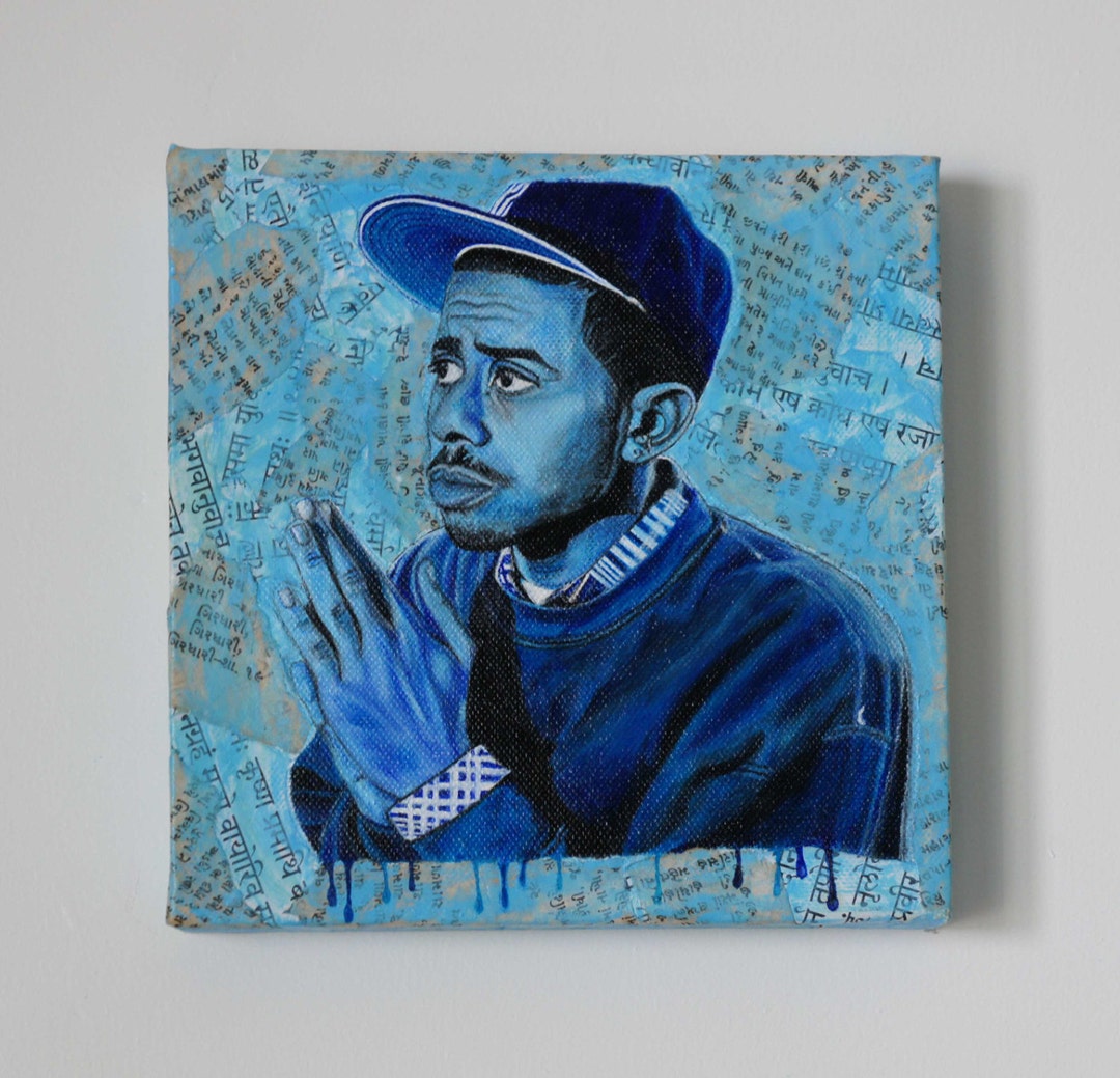 Original Oil Painting of Rapper Blu rebirth of Slick Inspired by Blu ...